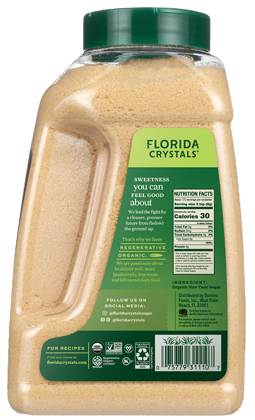 Florida Crystals® Regenerative Organic Raw Cane Sugar | Florida Crystals
