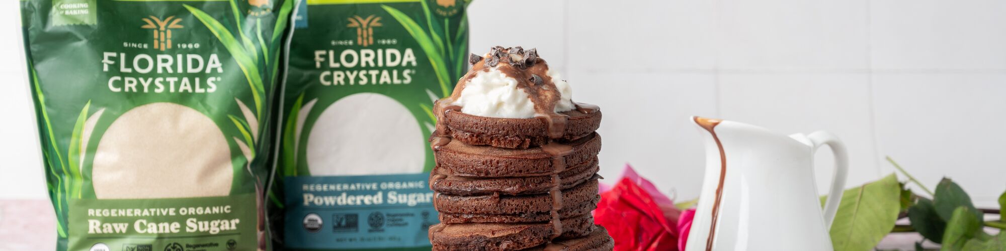 20-Minute Chocolate Pancakes | Florida Crystals